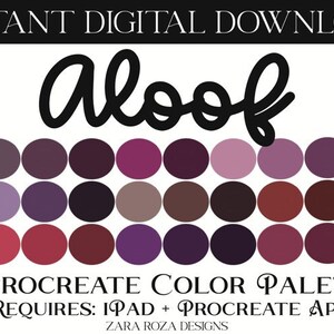 20 Procreate Color Palette Bundle Pack - VOL. 30 Set - Retro Vintage ...