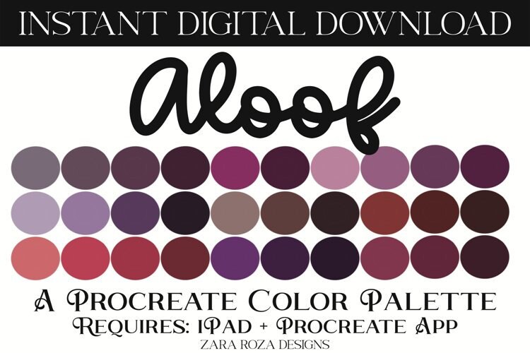 20 Procreate Color Palette Bundle Pack VOL. 30 Set Retro Vintage ...