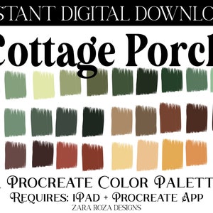 20 Procreate Color Palette Bundle Pack - VOL. 23 Set - Retro Vintage ...