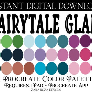 20 Procreate Color Palette Bundle Pack - VOL. 12 Set: 20 Palettes With ...