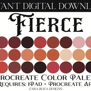 20 Procreate Color Palette Bundle Pack - VOL. 36 Set - Goth Retro ...