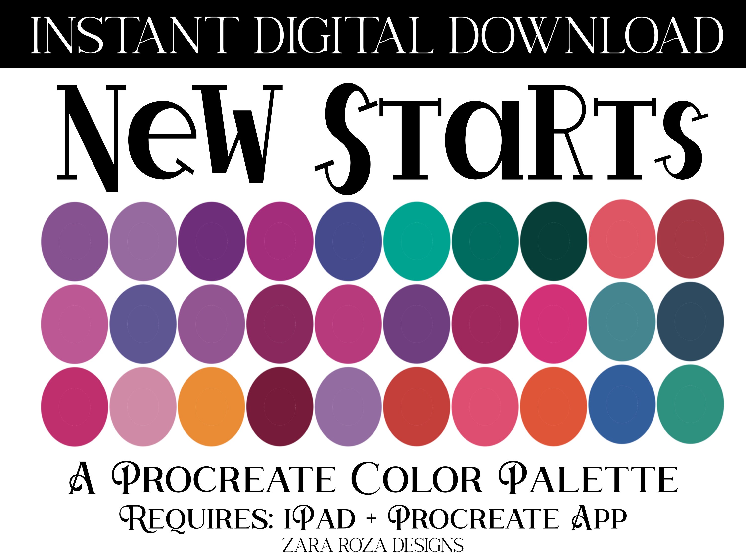 20 Procreate Color Palette Bundle Pack - VOL. 11 Set - Etsy Australia