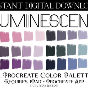 20 Procreate Color Palette Bundle Pack - VOL. 24 Set - Retro Vintage ...