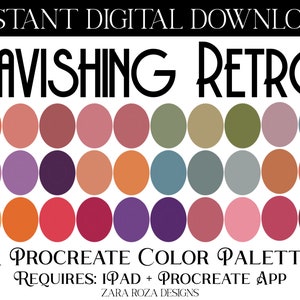 20 Procreate Color Palette Bundle Pack - VOL. 12 Set: 20 Palettes With ...