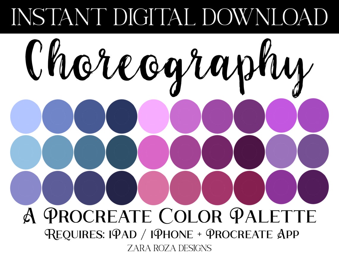 20 Procreate Color Palette Bundle Pack VOL. 40 Set Goth Retro Vintage Boho Yellow Orange Red ...
