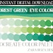 Forest Green Eye Colors Procreate Color Palette: Face Portrait Art Warm ...