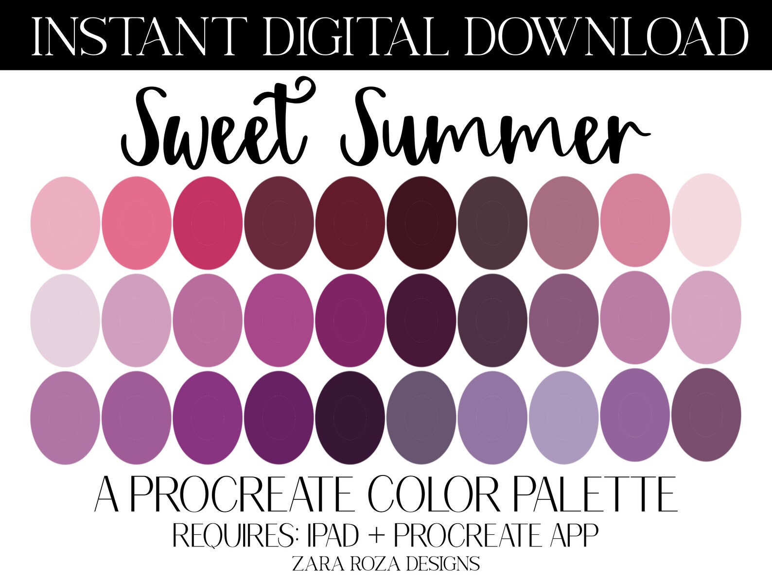 20 Procreate Color Palette Bundle Pack - VOL. 4 Set - Retro Vintage ...