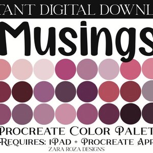 20 Procreate Color Palette Bundle Pack - VOL. 29 Set - Retro Vintage ...