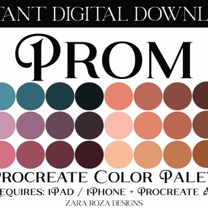20 Procreate Color Palette Bundle Pack - VOL. 31 Set - Retro Vintage ...