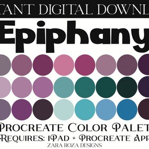 20 Procreate Color Palette Bundle Pack - VOL. 33 Set - Goth Retro ...