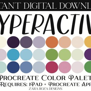 20 Procreate Color Palette Bundle Pack - VOL. 29 Set - Retro Vintage ...