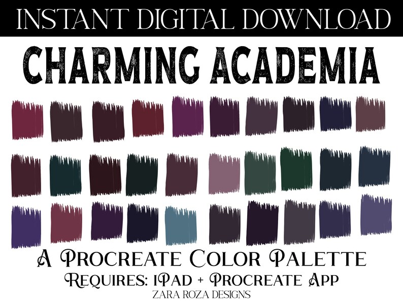 20 Procreate Color Palette Bundle Pack - VOL. 24 Set - Retro Vintage ...