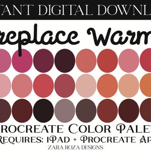 20 Procreate Color Palette Bundle Pack - VOL. 30 Set - Retro Vintage ...