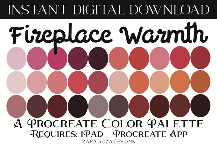 20 Procreate Color Palette Bundle Pack VOL. 30 Set Retro Vintage ...