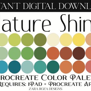 20 Procreate Color Palette Bundle Pack - VOL. 36 Set - Goth Retro ...