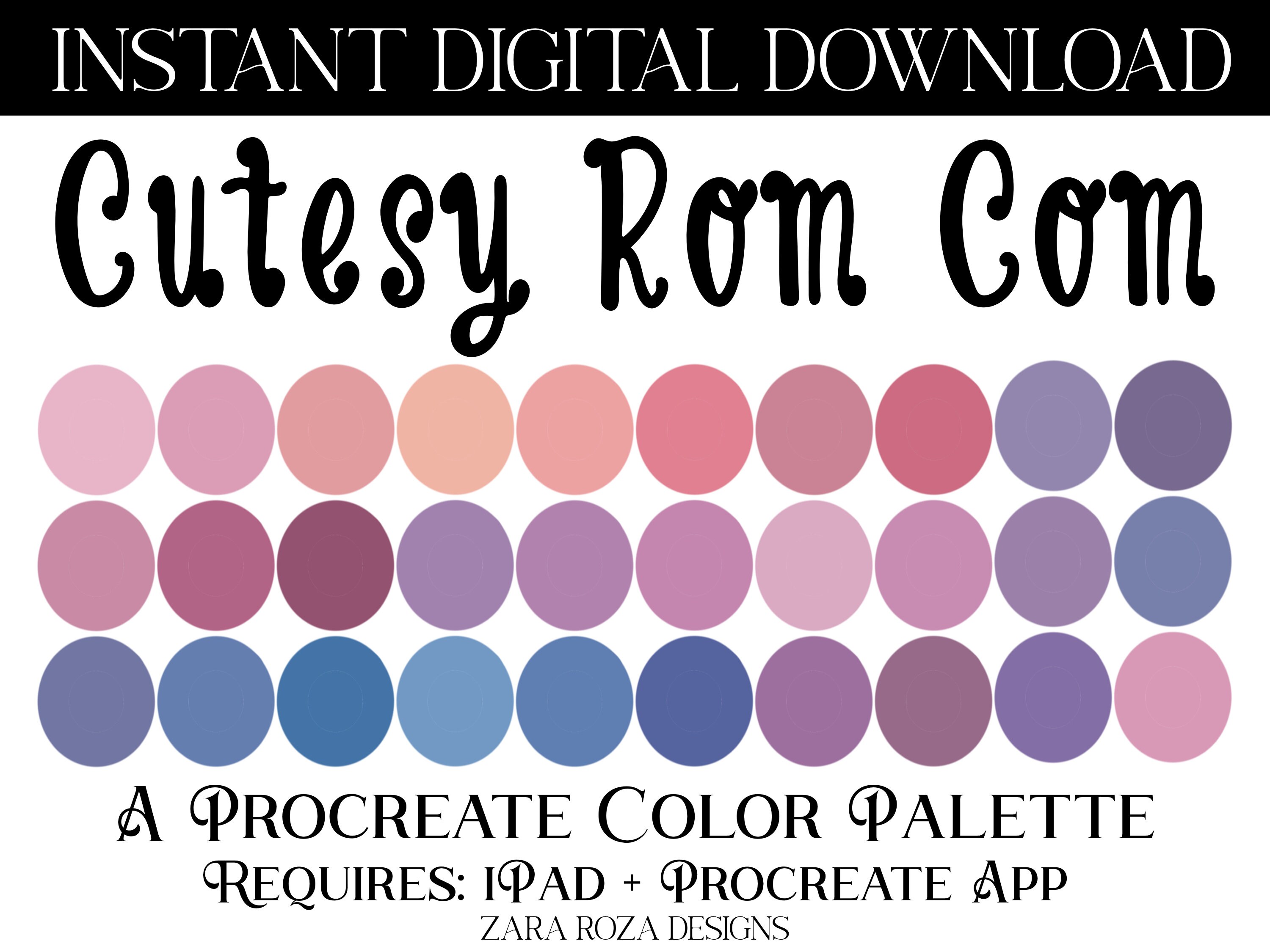 20 Procreate Color Palette Bundle Pack - VOL. 8 Set - Moviesque Cinema ...