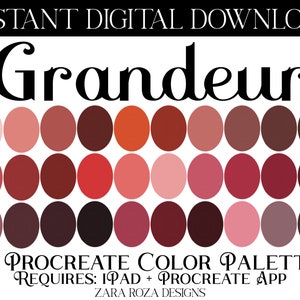 20 Procreate Color Palette Bundle Pack - VOL. 14 Set - Goth Retro ...