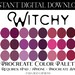 Witchy Procreate Color Palette - A Pink Purple Brown Witch Halloween ...