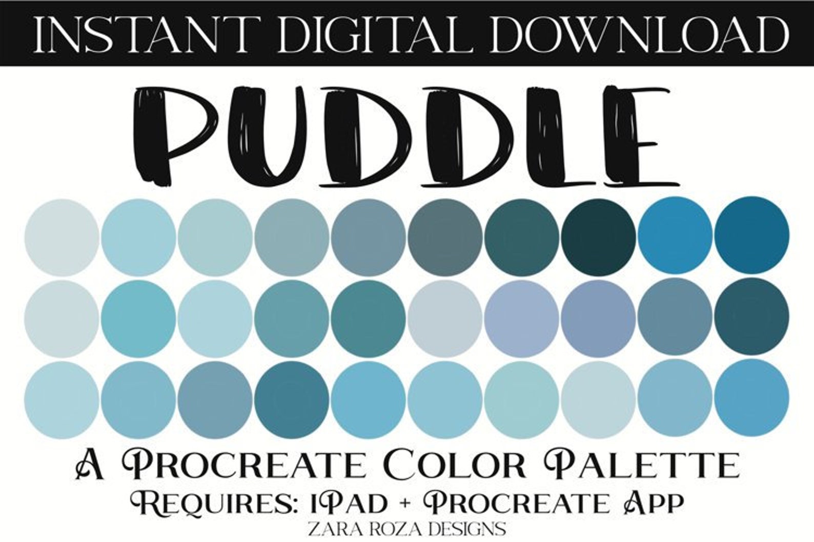 20 Procreate Color Palette Bundle Pack - VOL. 35 Set - Goth Retro ...
