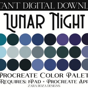 20 Procreate Color Palette Bundle Pack - VOL. 35 Set - Goth Retro ...