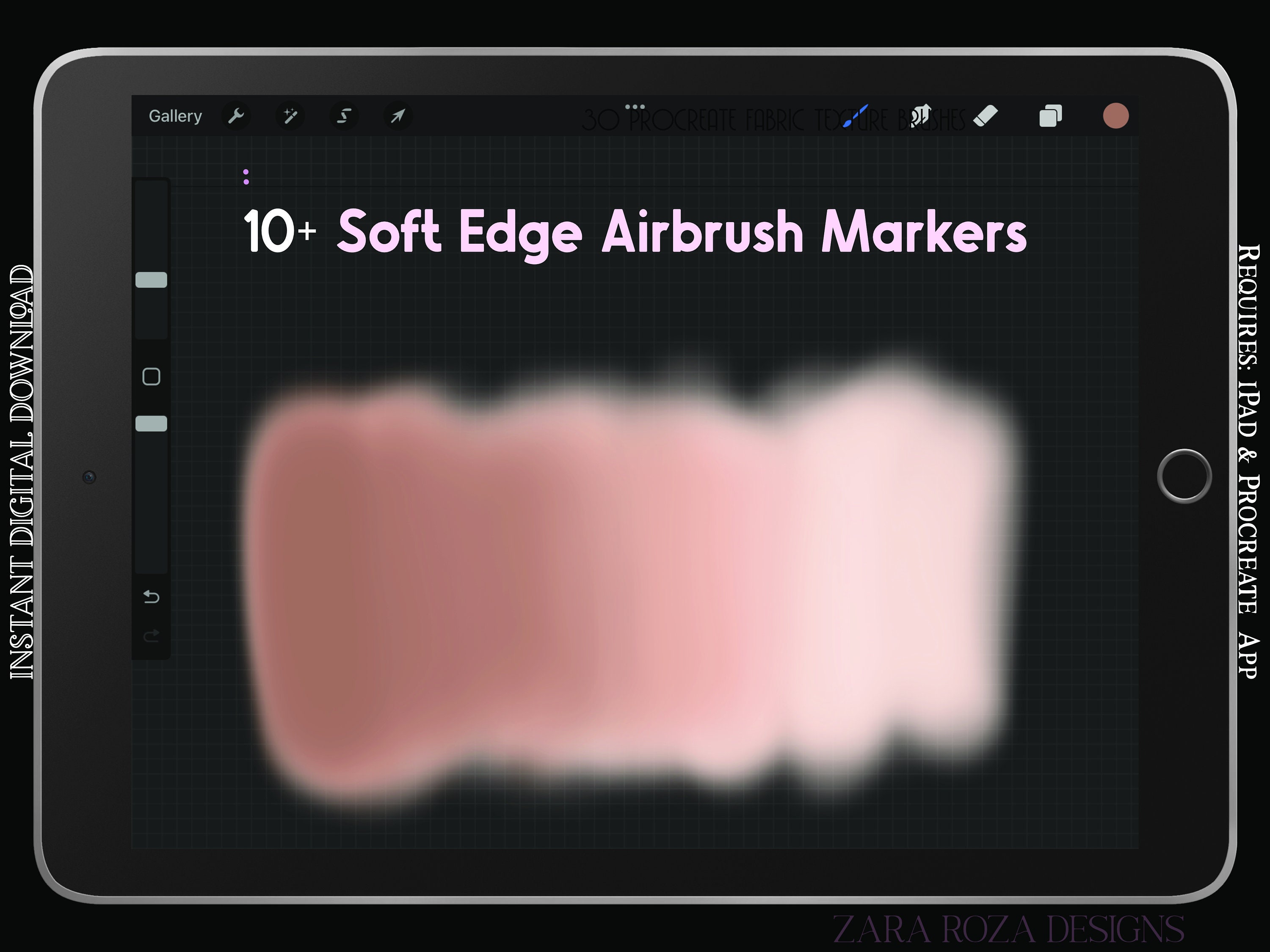 Procreate Airbrush Soft Edge Marker Brushes for iPad Digital Art ...