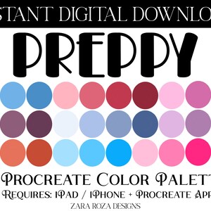 20 Procreate Color Palette Bundle Pack - VOL. 39 Set, Digital Art, Goth ...