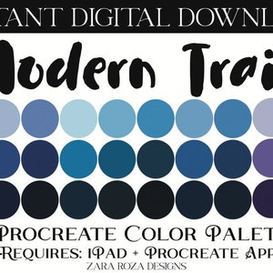 20 Procreate Color Palette Bundle Pack - VOL. 37 Set - Goth Retro ...
