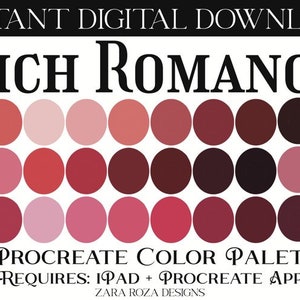 20 Procreate Color Palette Bundle Pack - VOL. 37 Set - Goth Retro ...