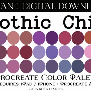20 Procreate Color Palette Bundle Pack - VOL. 32 Set - Retro Vintage ...