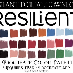 20 Procreate Color Palette Bundle Pack - VOL. 26 Set - Retro Vintage ...