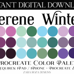 20 Procreate Color Palette Bundle Pack - VOL. 29 Set - Retro Vintage ...