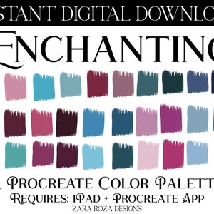 20 Procreate Color Palette Bundle Pack - VOL. 24 Set - Retro Vintage ...