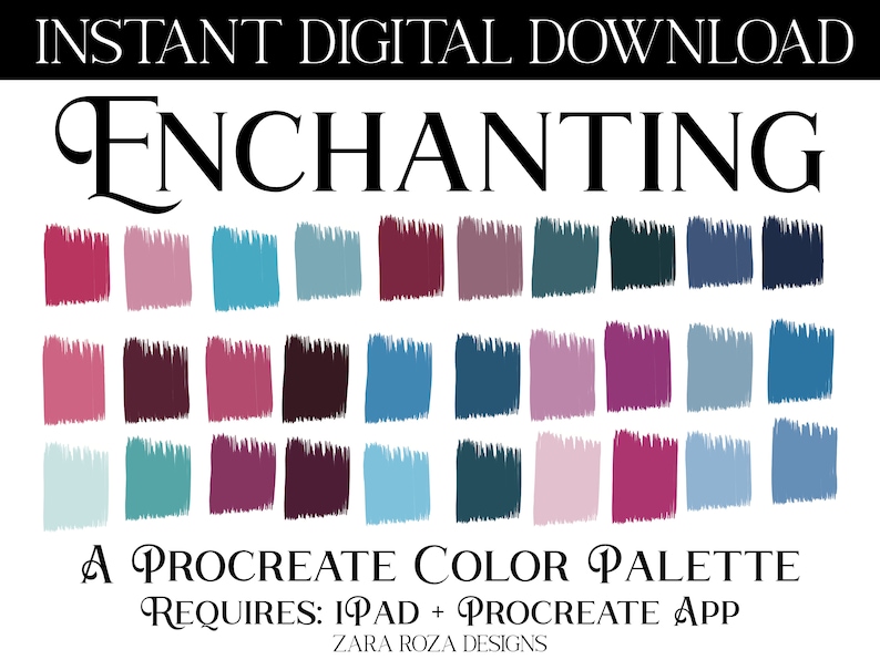 20 Procreate Color Palette Bundle Pack - VOL. 24 Set - Retro Vintage ...