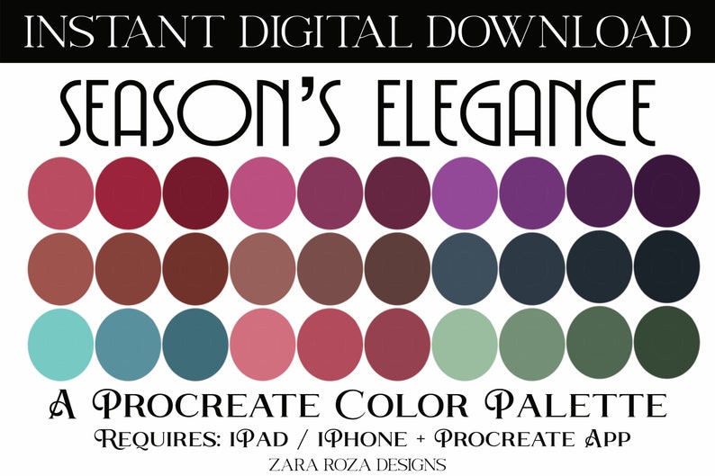 20 Procreate Color Palette Bundle Pack VOL. 31 Set Retro - Etsy Australia