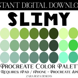 20 Procreate Color Palette Bundle Pack - VOL. 39 Set, Digital Art, Goth ...