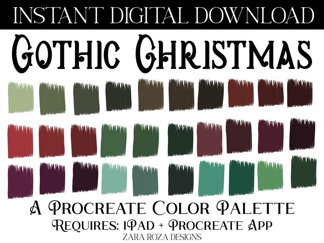 20 Procreate Color Palette Bundle Pack VOL. 26 Set Retro Vintage ...