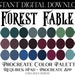 Forest Fable - Procreate Color Palette - DIGITAL DOWNLOAD - Requires ...