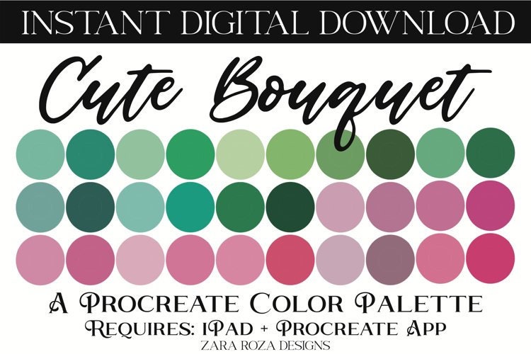 20 Procreate Color Palette Bundle Pack - VOL. 27 Set, Digital Art, Goth ...