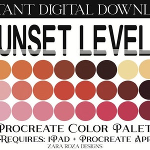 20 Procreate Color Palette Bundle Pack - VOL. 30 Set - Retro Vintage ...