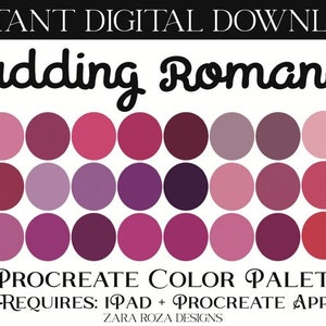 20 Procreate Color Palette Bundle Pack - VOL. 37 Set - Goth Retro ...