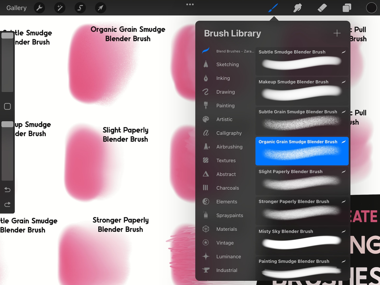 Procreate Blending Brush Set - Smudge Brushes for iPad Digital Art ...