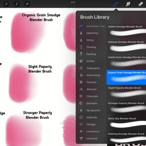 Procreate Blending Brush Set - Smudge Brushes for iPad Digital Art, Portrait Art, Faces, Makeup ...