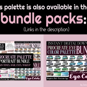 Sky Blue Eye Colors Procreate Palette: 30 Swatches Face Portrait Art ...