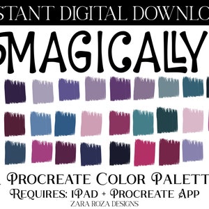 20 Procreate Color Palette Bundle Pack - VOL. 26 Set - Retro Vintage ...