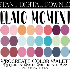 20 Procreate Color Palette Bundle Pack - VOL. 14 Set - Goth Retro ...