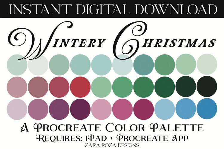 20 Procreate Color Palette Bundle Pack - VOL. 30 Set - Retro Vintage ...