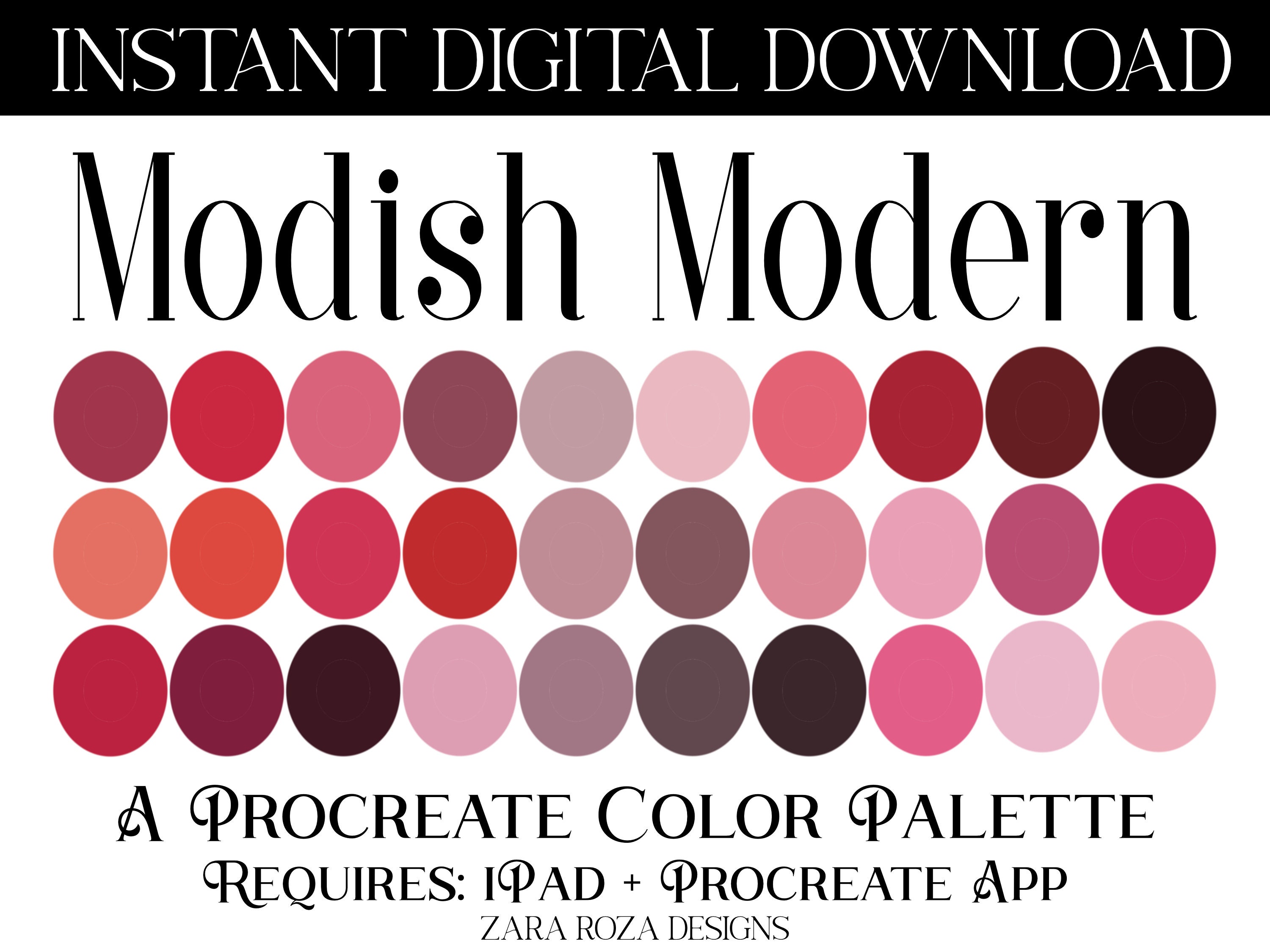 20 Procreate Color Palette Bundle Pack - VOL. 11 Set - Etsy Australia