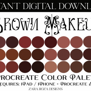 20 Procreate Color Palette Bundle Pack - VOL. 31 Set - Retro Vintage ...