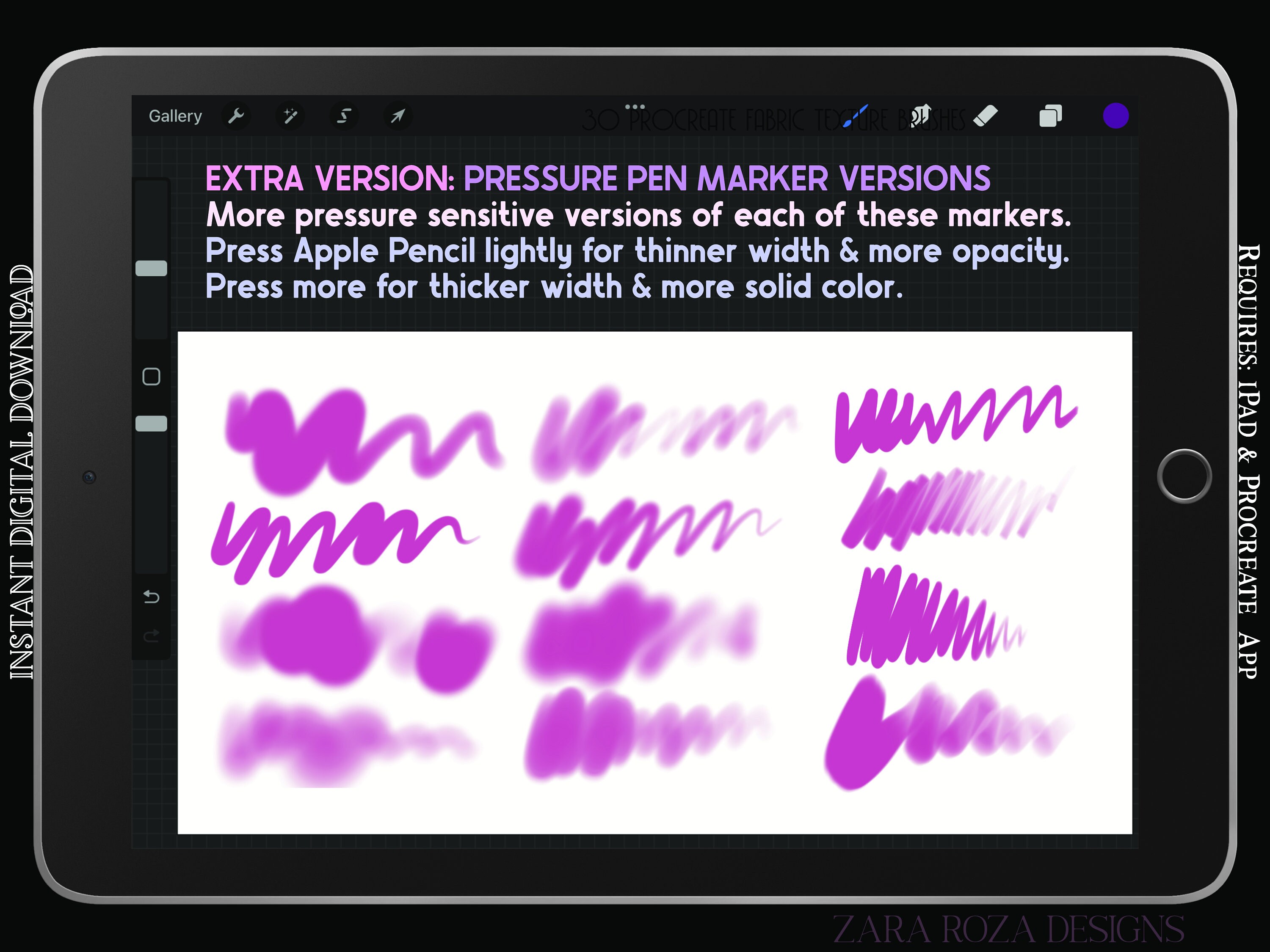 Procreate Airbrush Soft Edge Marker Brushes for iPad Digital Art ...
