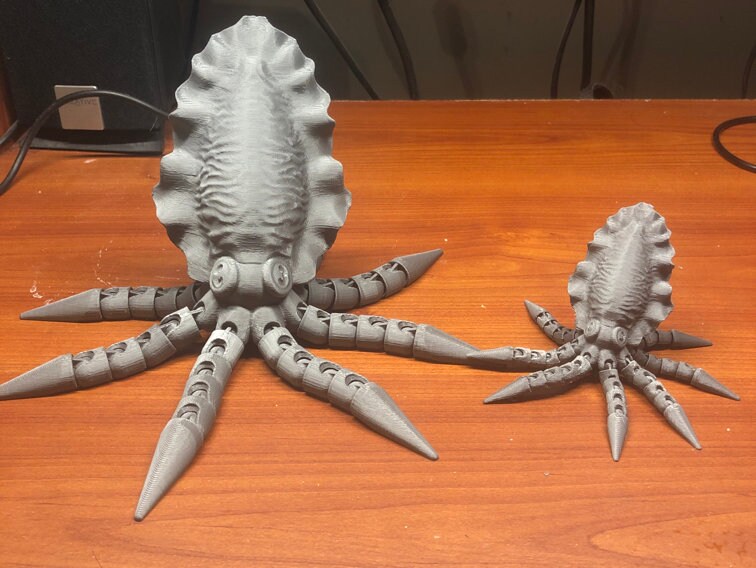Articulated Cuttlefish - 3D Printed and Posable Marine Wonder - Etsy
